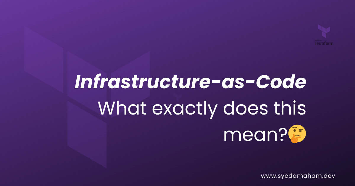 Infrastructure-as-Code What exactly does this mean? 🤔